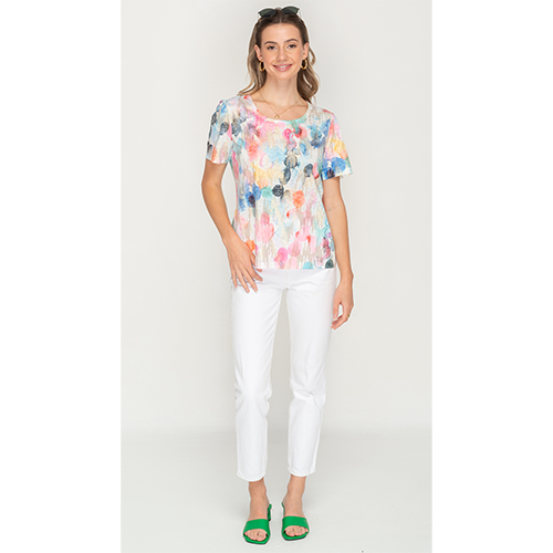 Colourful Dotted Pinted Short Top for Women – Nikky Apparels